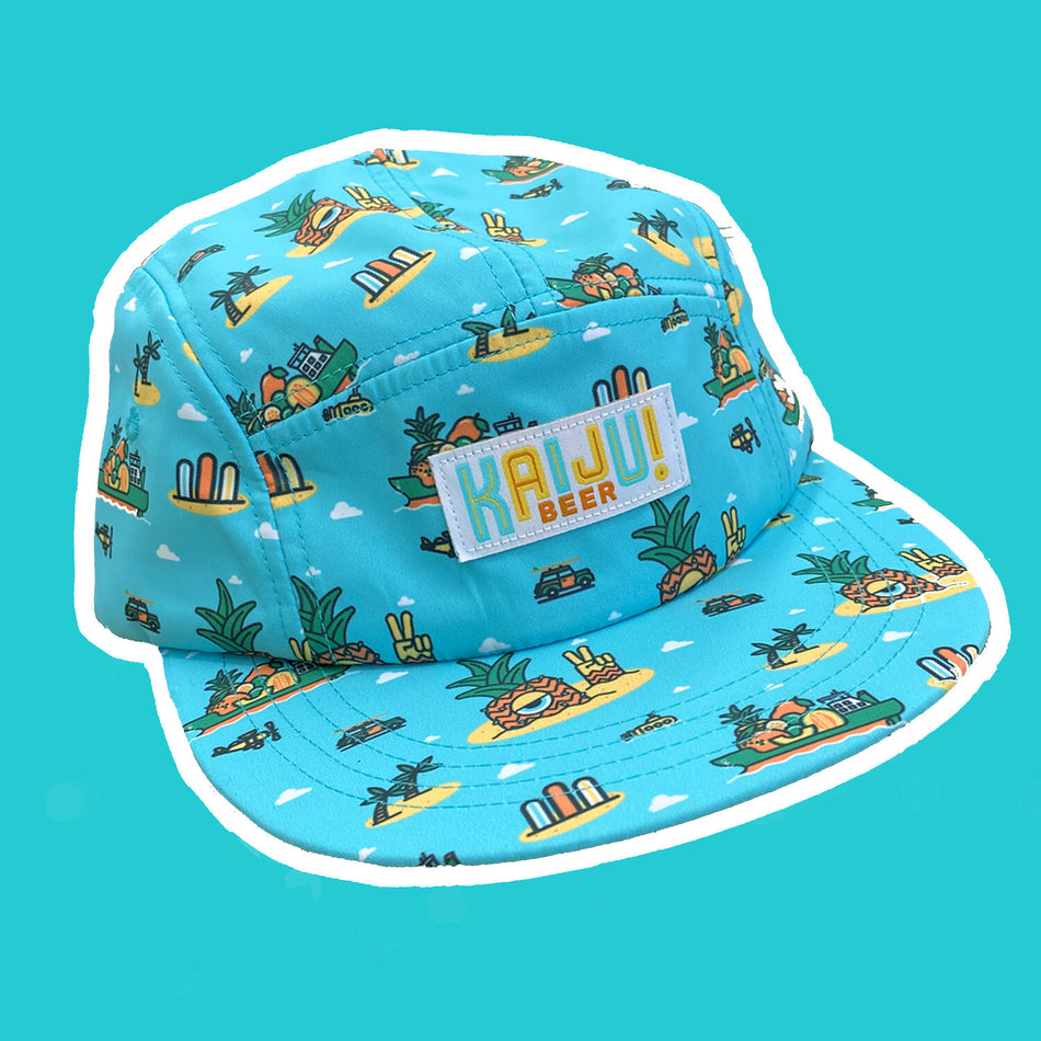 KRUSH! 5 PANEL TROPICAL CAP – Kaiju! Beer